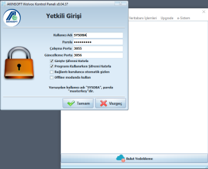 AKINSOFT YETKİLİ KULLANICI ŞİFRE DEĞİŞİKLİĞİ – Akınsoft Ankara